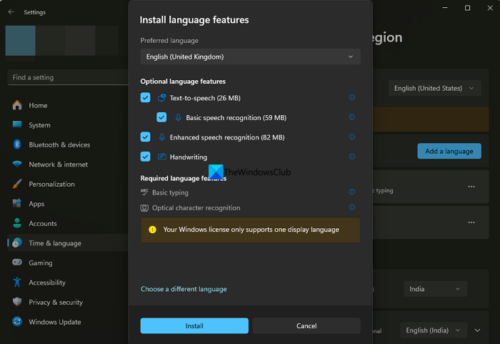 Bypass Your Windows license only supports one display language