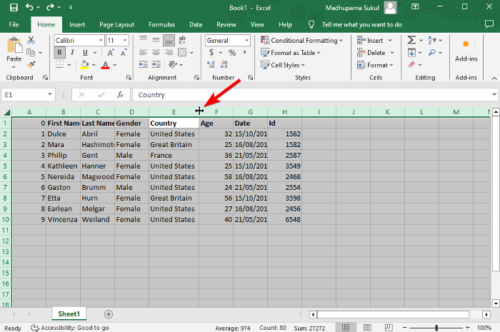 How to make all Cells the same size in Excel and Google Sheets