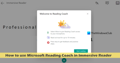 How to use Microsoft Reading Coach in Immersive Reader