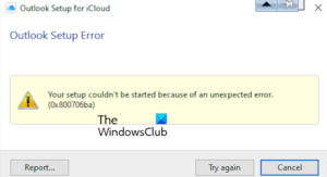 Outlook Setup for iCloud Error 0x800706ba [Fix]