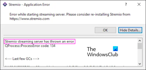 Stremio streaming server has thrown an error [Fix]