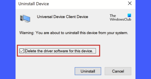Universal Device Client Device not working in Windows 11
