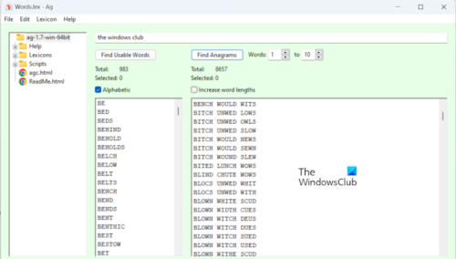 Best free Anagram generator software and online tools