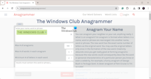 Best free Anagram generator software and online tools