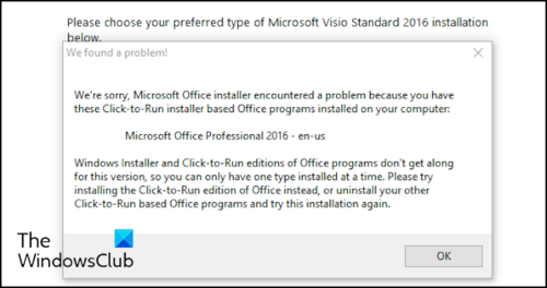 Can't install Visio with Office 365 [Fix]