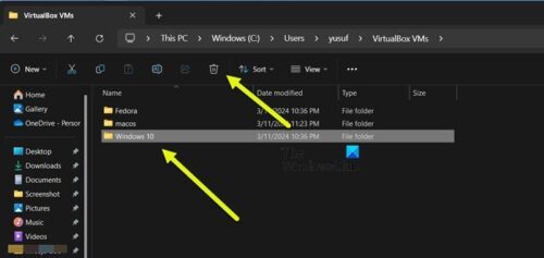 VirtualBox can't overwrite the machine folder [Fix]