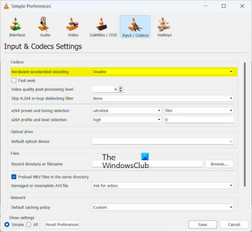 VLC black screen in fullscreen mode; but can hear audio