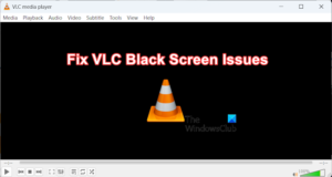 VLC black screen in fullscreen mode; but can hear audio