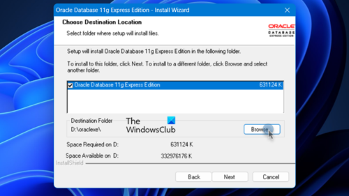 How to install Oracle Database on Windows 11