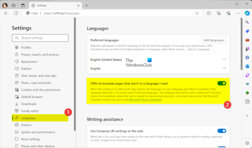 Microsoft Edge Auto Translator not working [Fix]