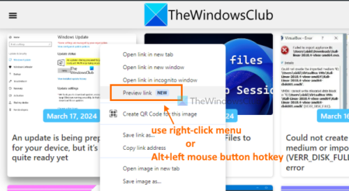 How to enable and use Link Preview in Chrome browser?