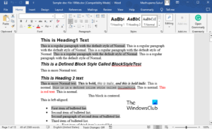 How to Select all or Specific words, lines or paragraphs in Word