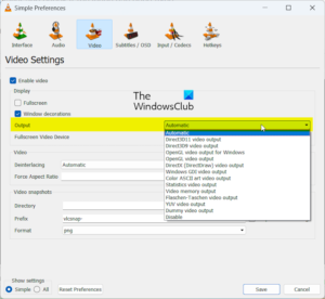VLC black screen in fullscreen mode; but can hear audio