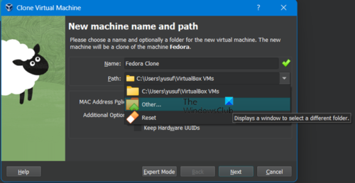 Fix VERR_DISK_FULL VirtualBox Could not create the clone error