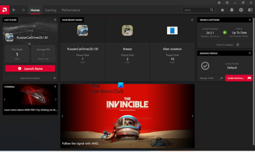 How to use AMD Software Adrenalin Edition on Windows 11