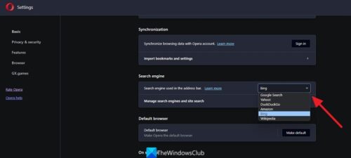 How to switch to Bing from Google on Edge or Chrome