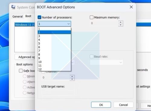 How to enable all CPU Cores on Windows 11