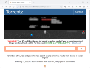 What are popular Torrent Search Engine Sites?