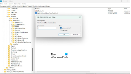 Stop Edge from opening Office Files in the browser