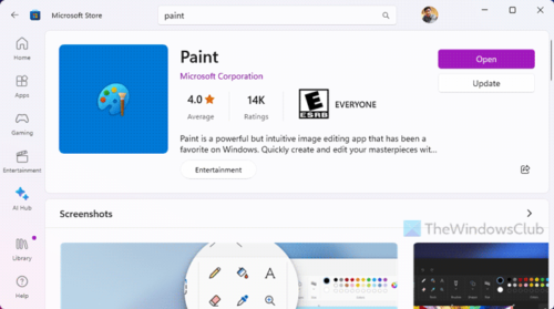 Cocreator not showing or working in Paint [Fix]