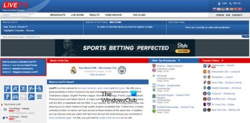 Alternative websites for DaddyLiveHD free live sports streaming