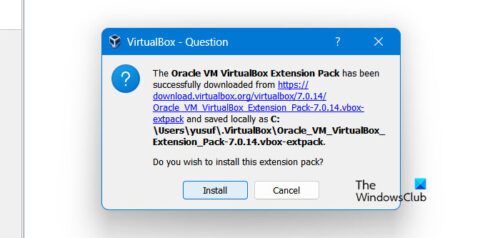 VBoxExtPackRegister returned VERR_VERSION_MISMATCH in VirtualBox