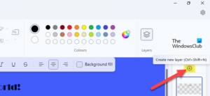 How to use Layers in Paint in Windows 11
