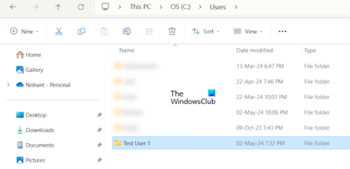 Cannot rename User Profile folder in Windows 11