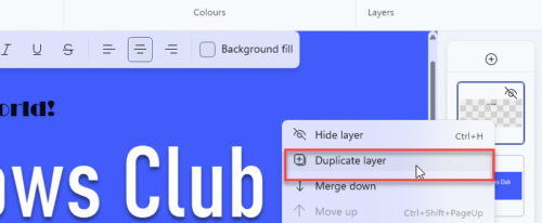 How to use Layers in Paint in Windows 11
