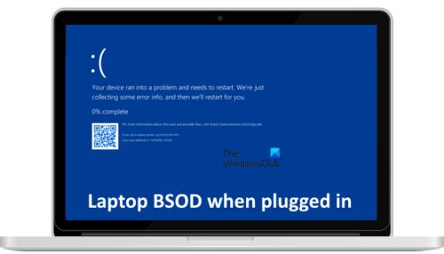 Laptop BSOD when plugged in [Fix]