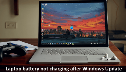 Laptop battery not charging after Windows Update