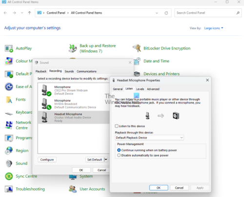 Prevent Microphone from picking up System Sound on Windows 11