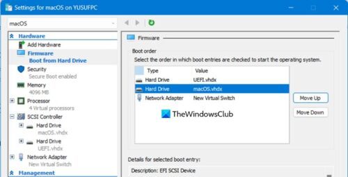 How to install macOS in Hyper-V on Windows 11