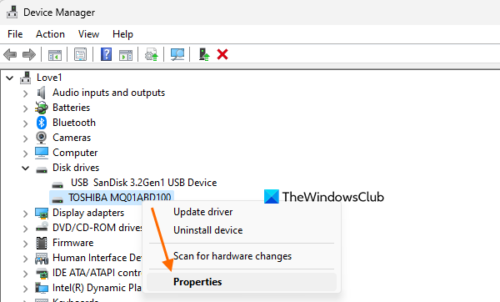 Policies tab missing for External Drive or USB drive on Windows 11
