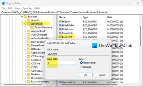 Open File Explorer to This PC instead of Quick Access in Windows