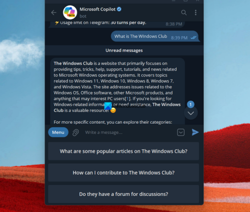 Как использовать Microsoft Copilot в Telegram - ZanZ