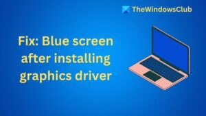 Fix Blue Screen after installing Graphics driver on Windows 11/10