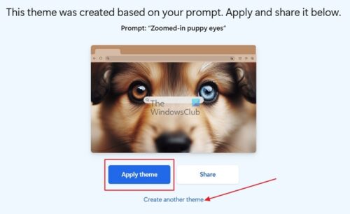 How to create AI theme for Edge
