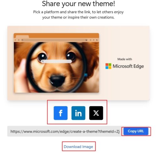 How to create AI theme for Edge