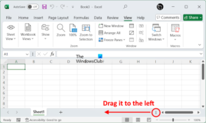 Scroll bar is missing in Excel; How to get it back?