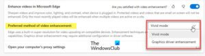 Disable or Enable Video Quality Enhancer in Microsoft Edge