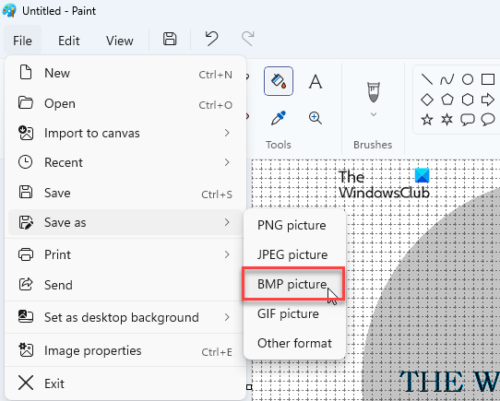 How to create an Icon in Paint