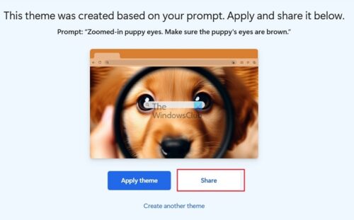 How to create AI theme for Edge