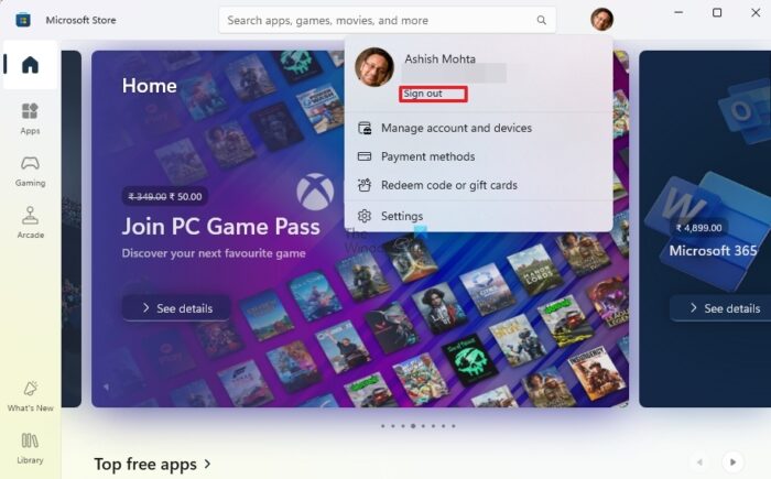 Microsoft Store Error 0x80d06809 [Fix]