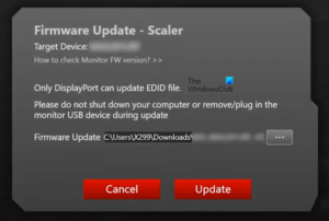 How to update your Monitor firmware of a Windows 11/10 computer