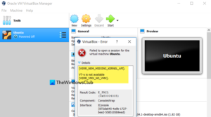 VERR_NEM_MISSING_KERNEL_API VirtualBox Attempting fall back to NEM