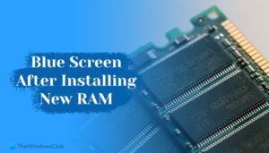 Blue Screen after installing new RAM [Fix]