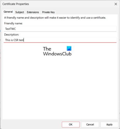 Generate Certificate Signing Request (CSR) in Windows Server