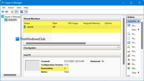 How to tell if Hyper-V VM is Generation 1 or Generation 2