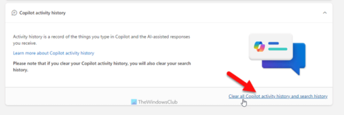 How to delete all AI logs permanently from Copilot on PC?
